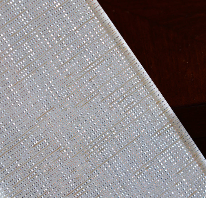 Crystal Glow safety laminated architectural glass with designer fabric ...