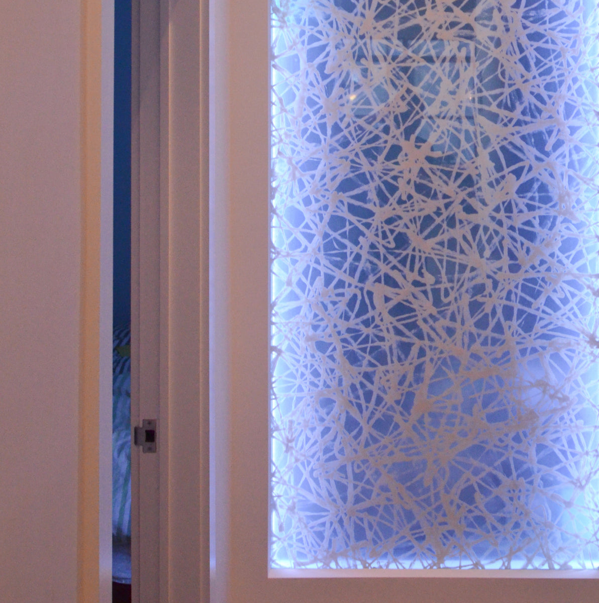 Spider Web hand-made Japanese washi rice paper laminated glass ...