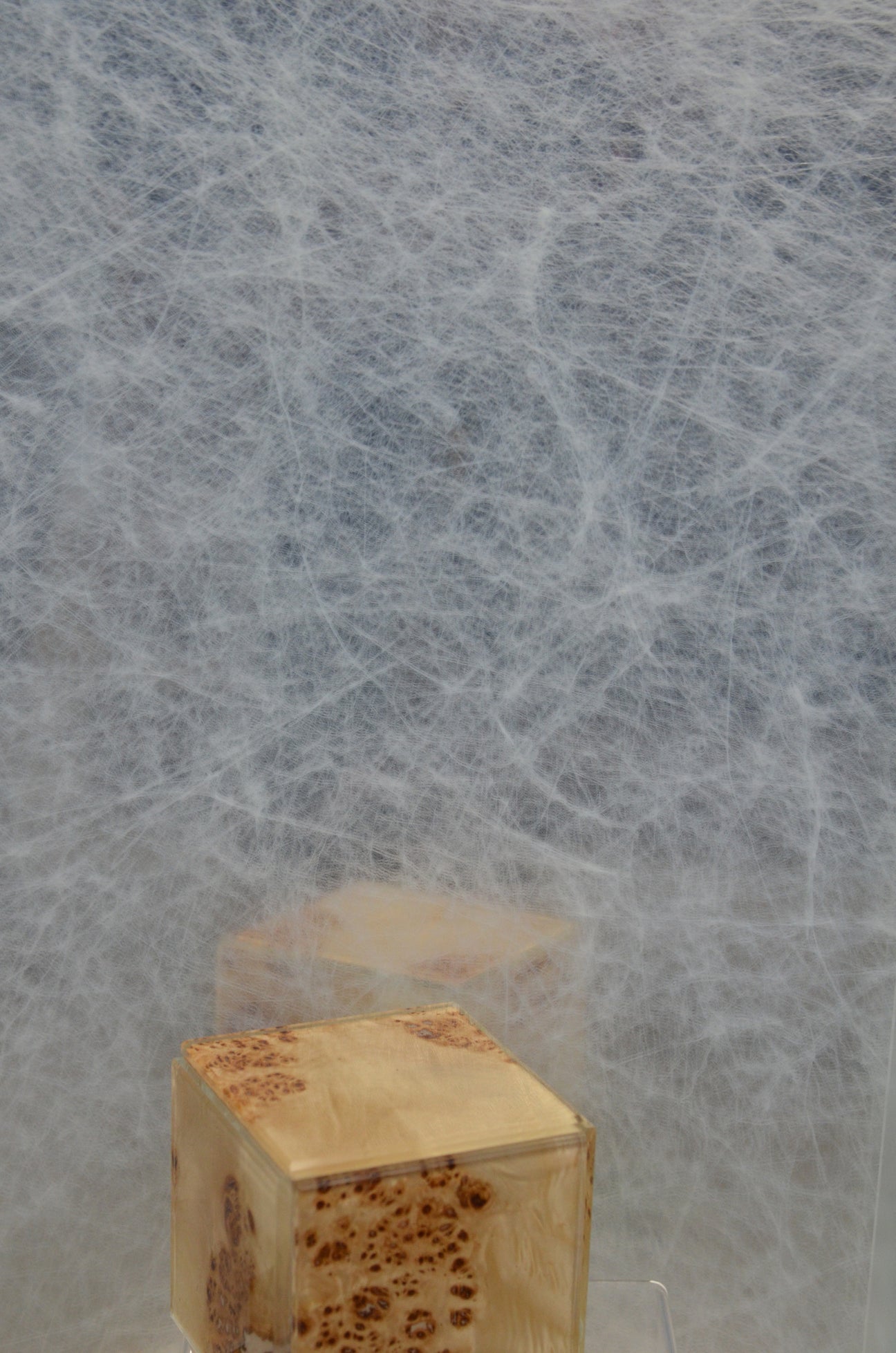 Spin Mirror washi rice paper laminated architectural glass – AvantArtGlass